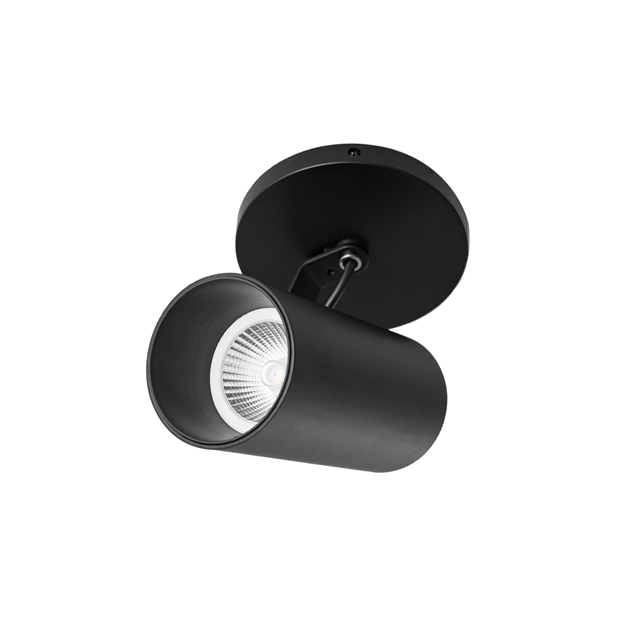 Spot Sobrepor Flow Par20 15w Preto Com Canopla | Yamamura