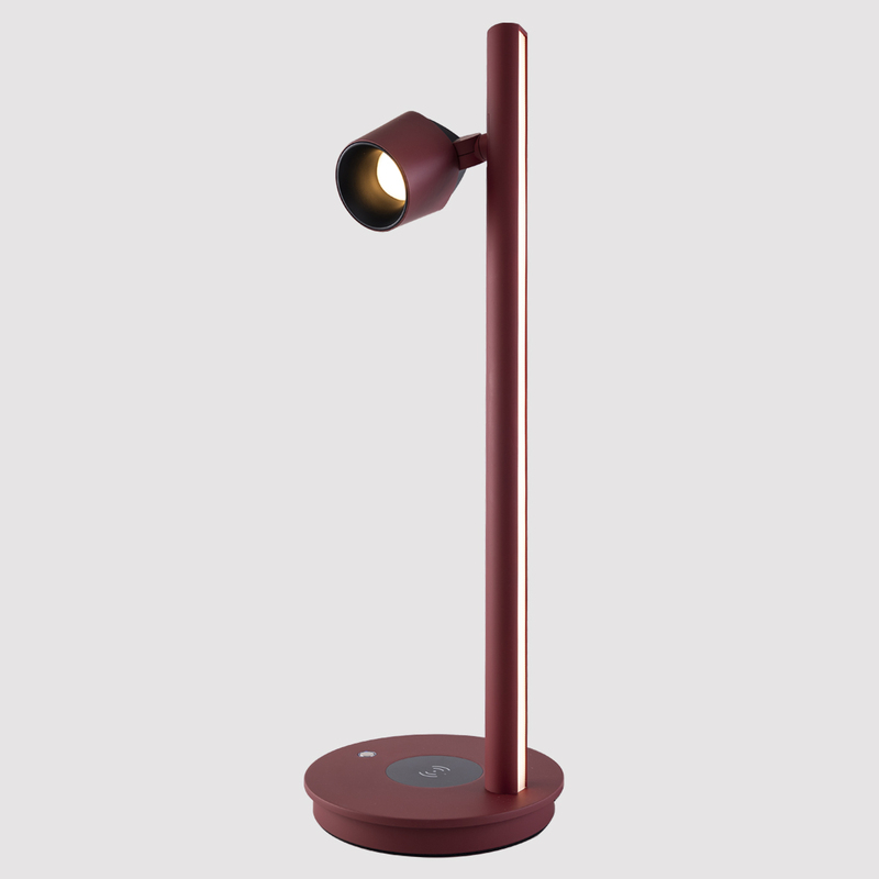 Luminaria De Mesa Led Metal Vinho 7w 210lm 3000k Skin